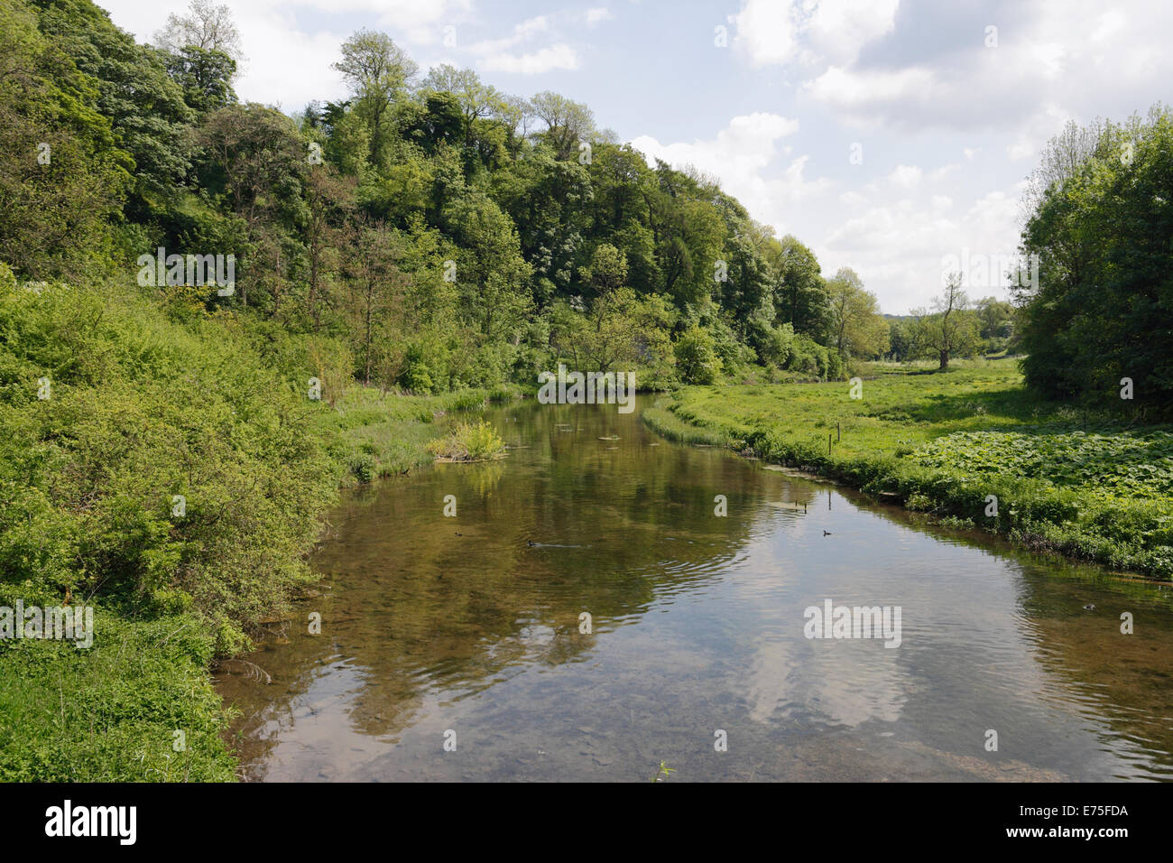 The River Lathkill in Derbyshire Peak District, National Park, England ...