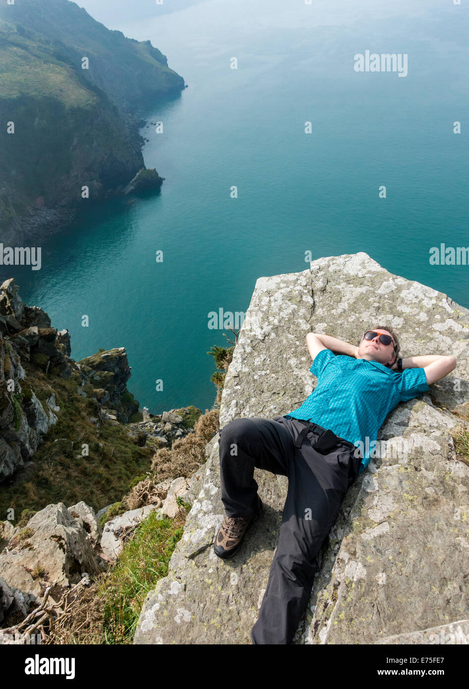 Valley of the Rocks lynton lynmouth North Devon Stock Photo - Alamy