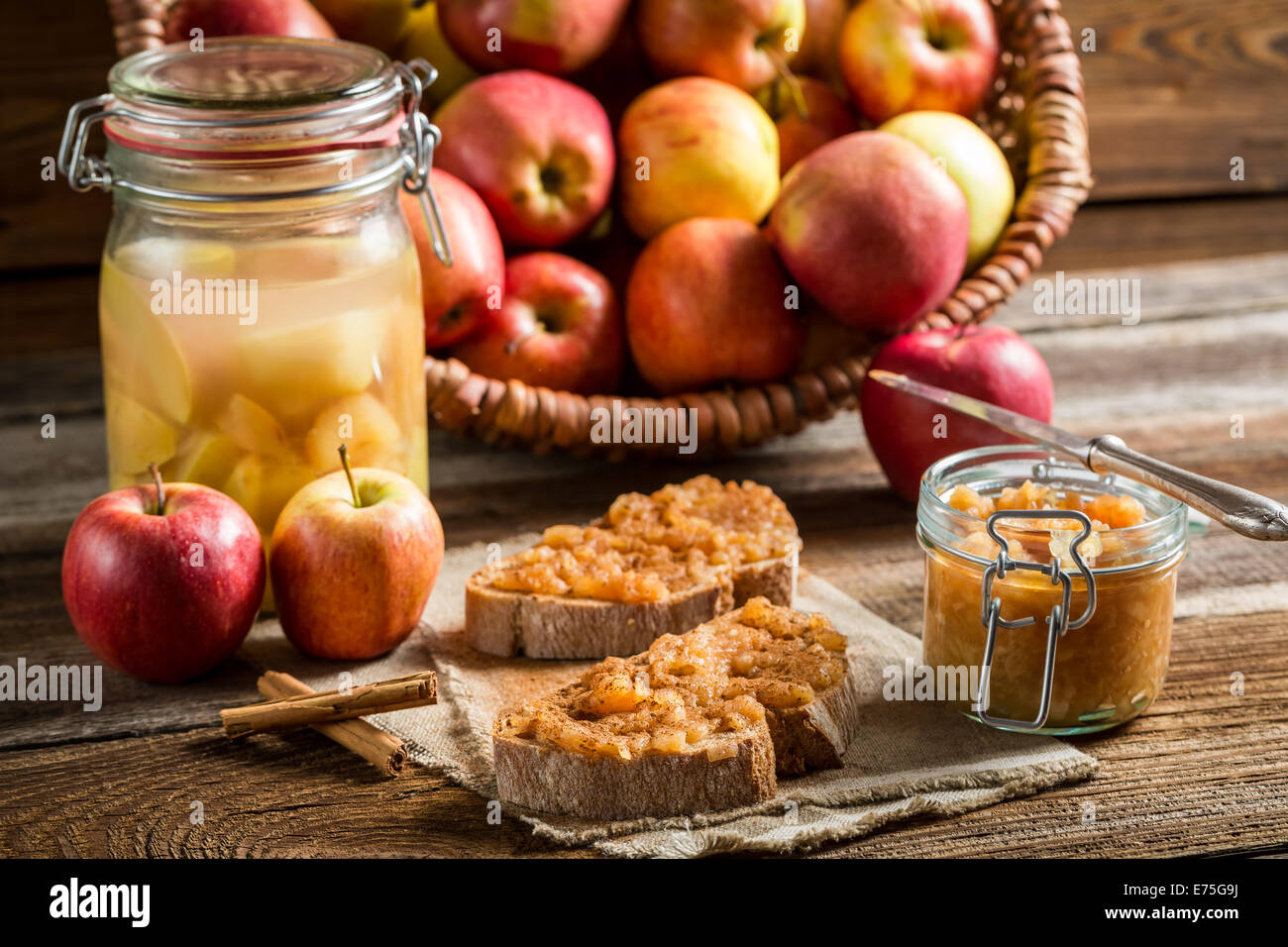 Homemade apple jam hi-res stock photography and images - Alamy