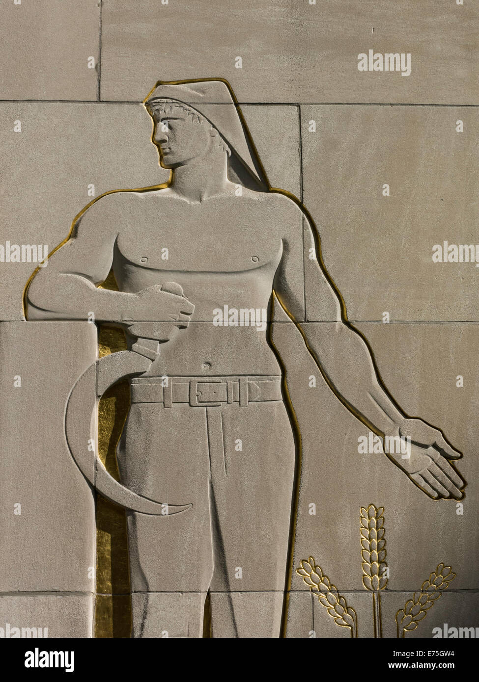 Agriculture, Carved low-Relief Figure, Rockefeller Center, NYC, USA ...