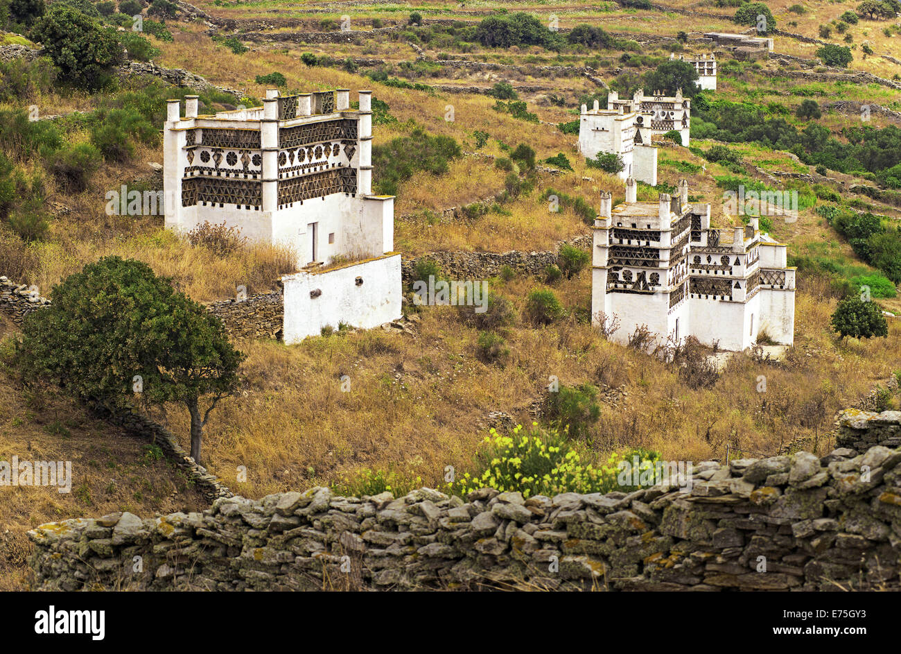 Some of the oldest dovecotes in the Aegean are located near Tarambados ...