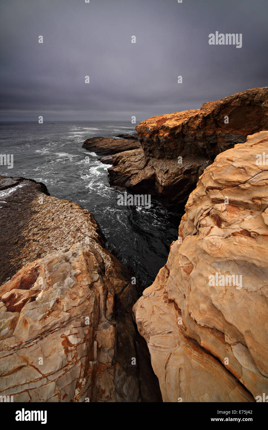 Rocky Ocean Coast in Northern California Stock Photo - Alamy