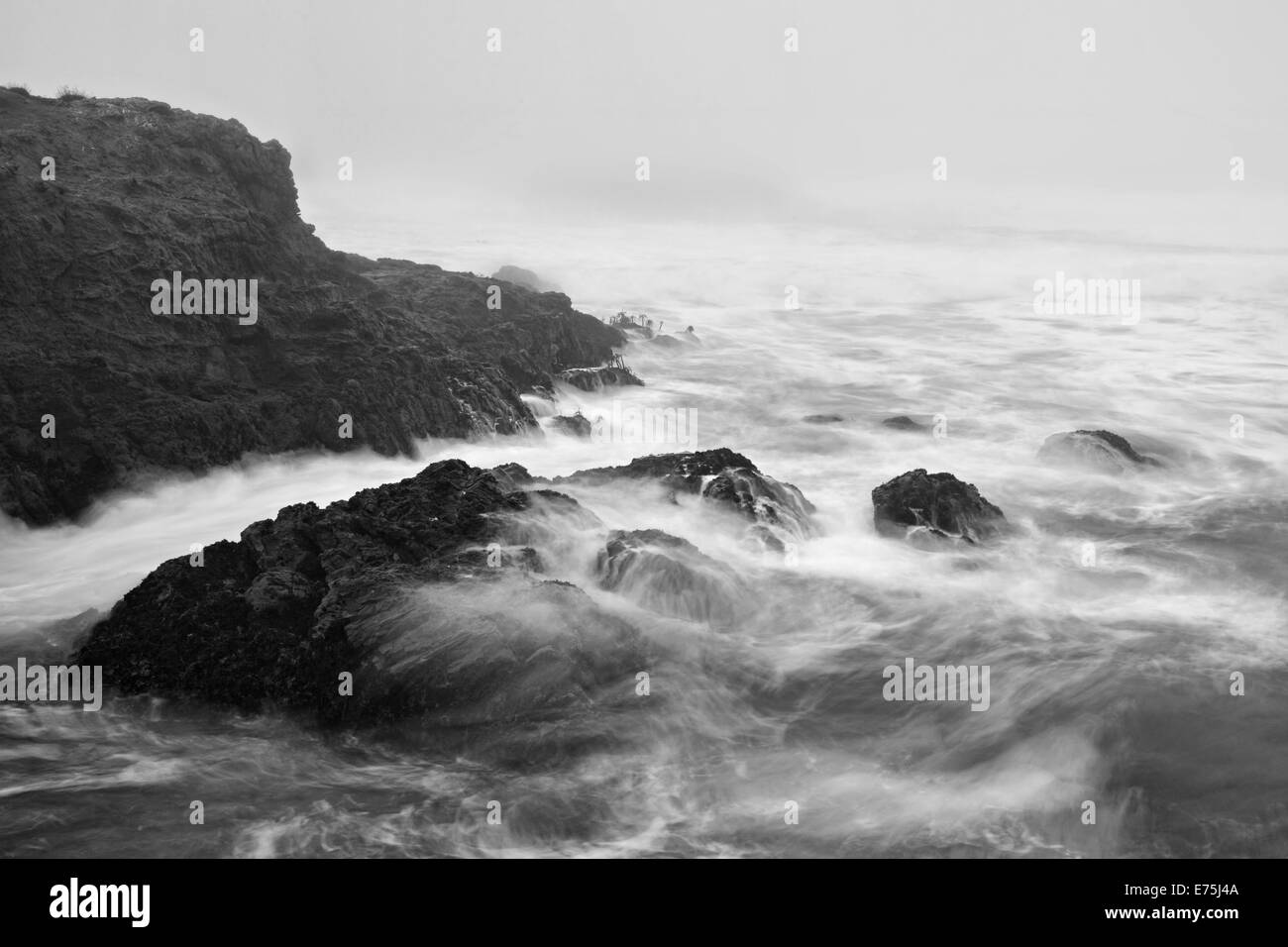 Ocean and coast Black and White Stock Photos & Images - Alamy