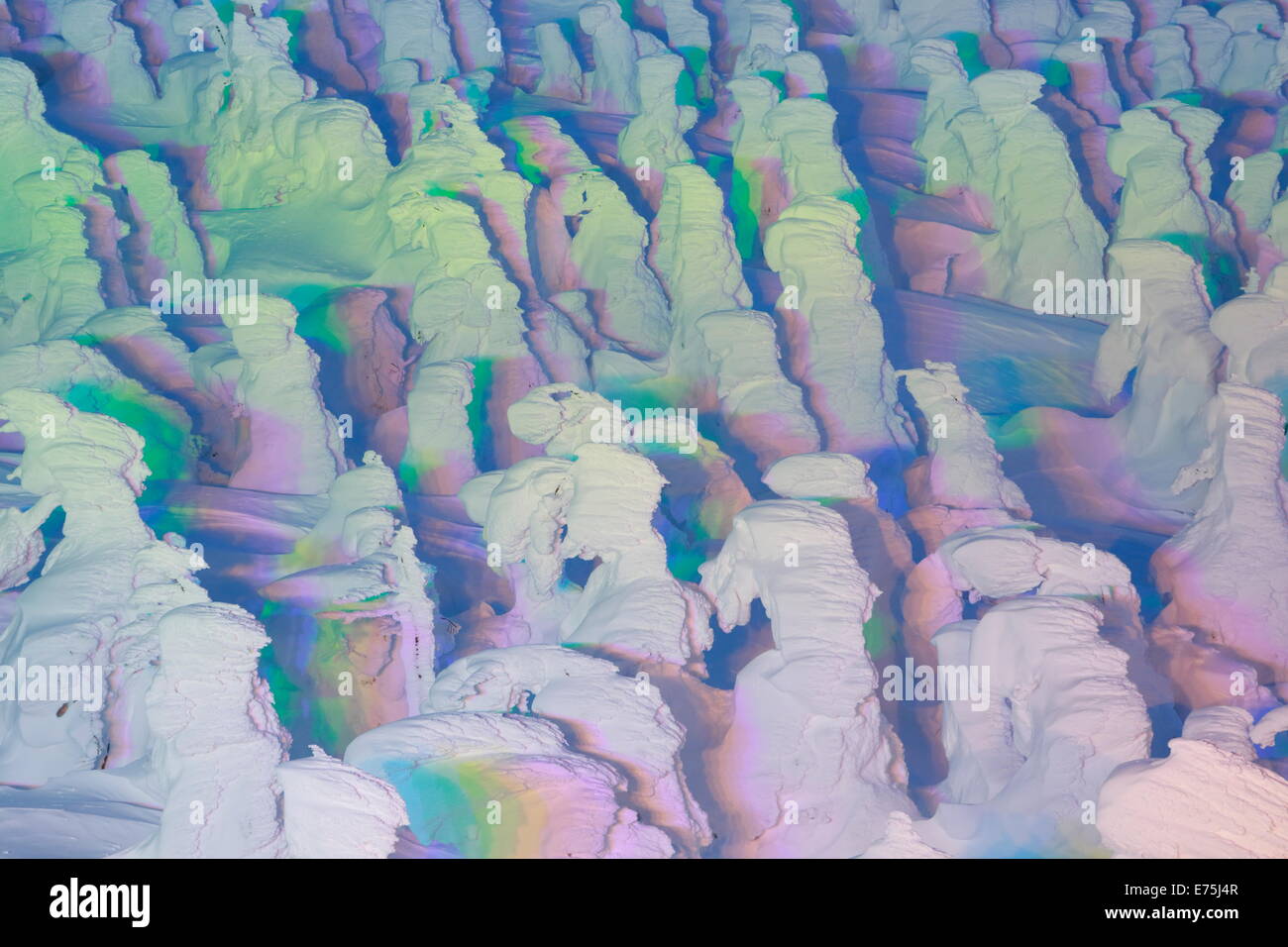 Soft Rime in Zao,Yamagata prefecture, Japan Stock Photo - Alamy