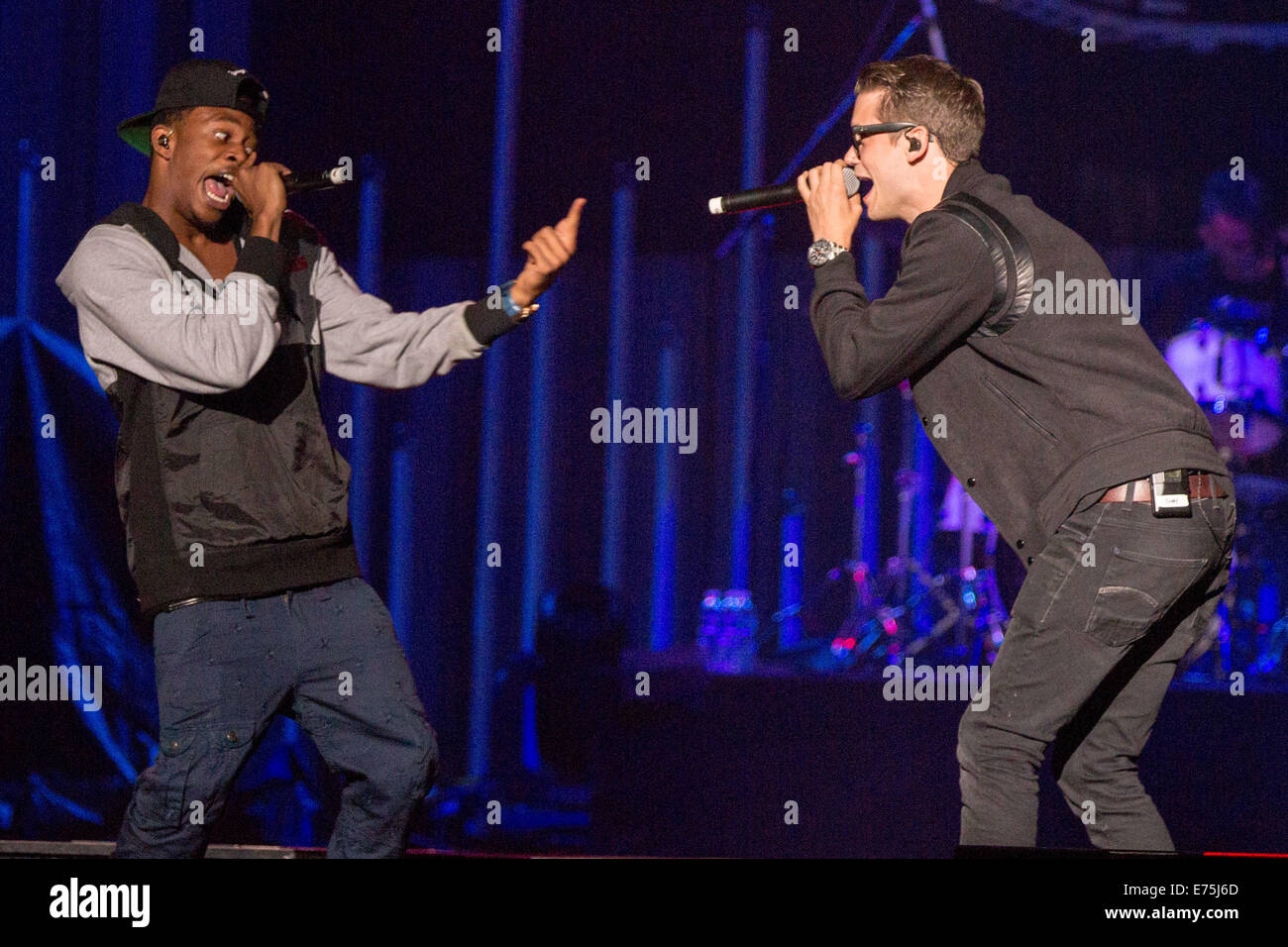 Baltimore, Maryland, USA. 6th Sep, 2014. Singers MALCOLM KELLEY (L) and ...