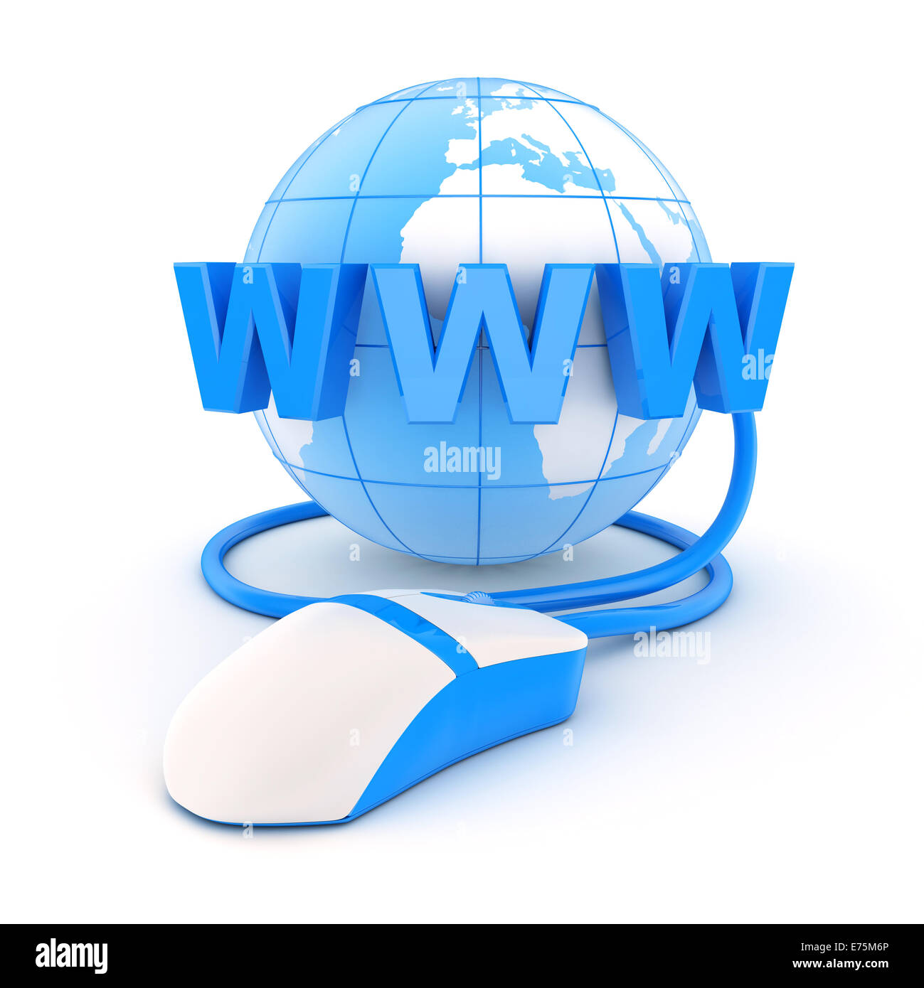 Earth and mouse on white background (done in 3d Stock Photo - Alamy