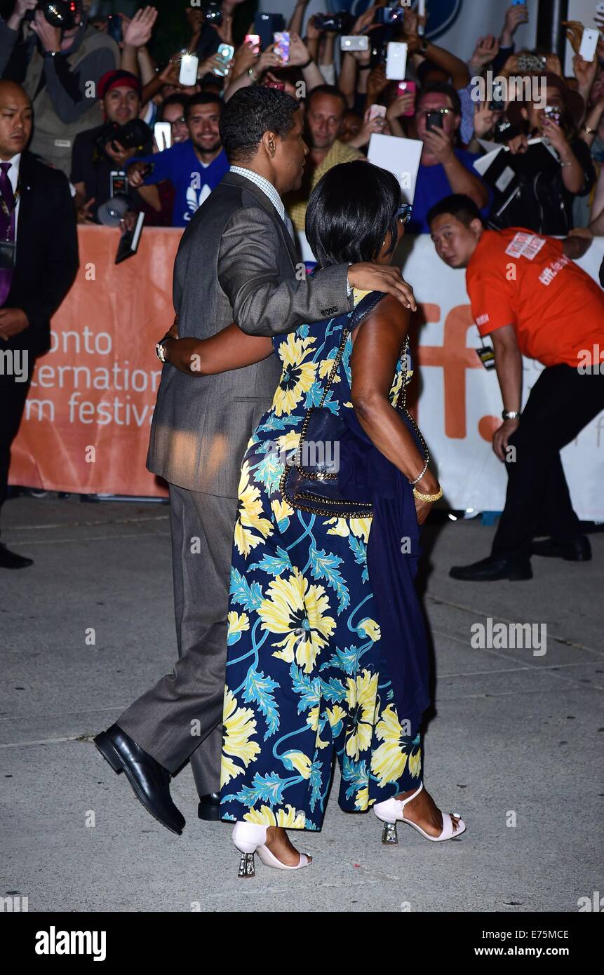 Toronto, ON. 7th Sep, 2014. Pauletta Washington, Denzel Washington at ...