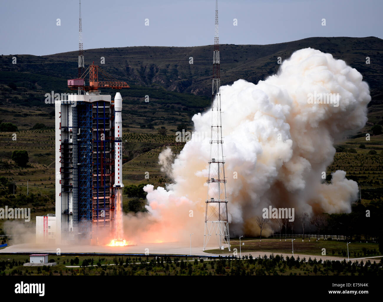 Taiyuan, China. 8th September, 2014. A Long March-4B carrier rocket ...