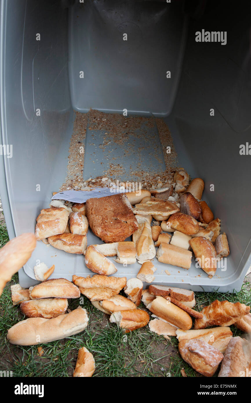 Food waste bread hi-res stock photography and images - Alamy