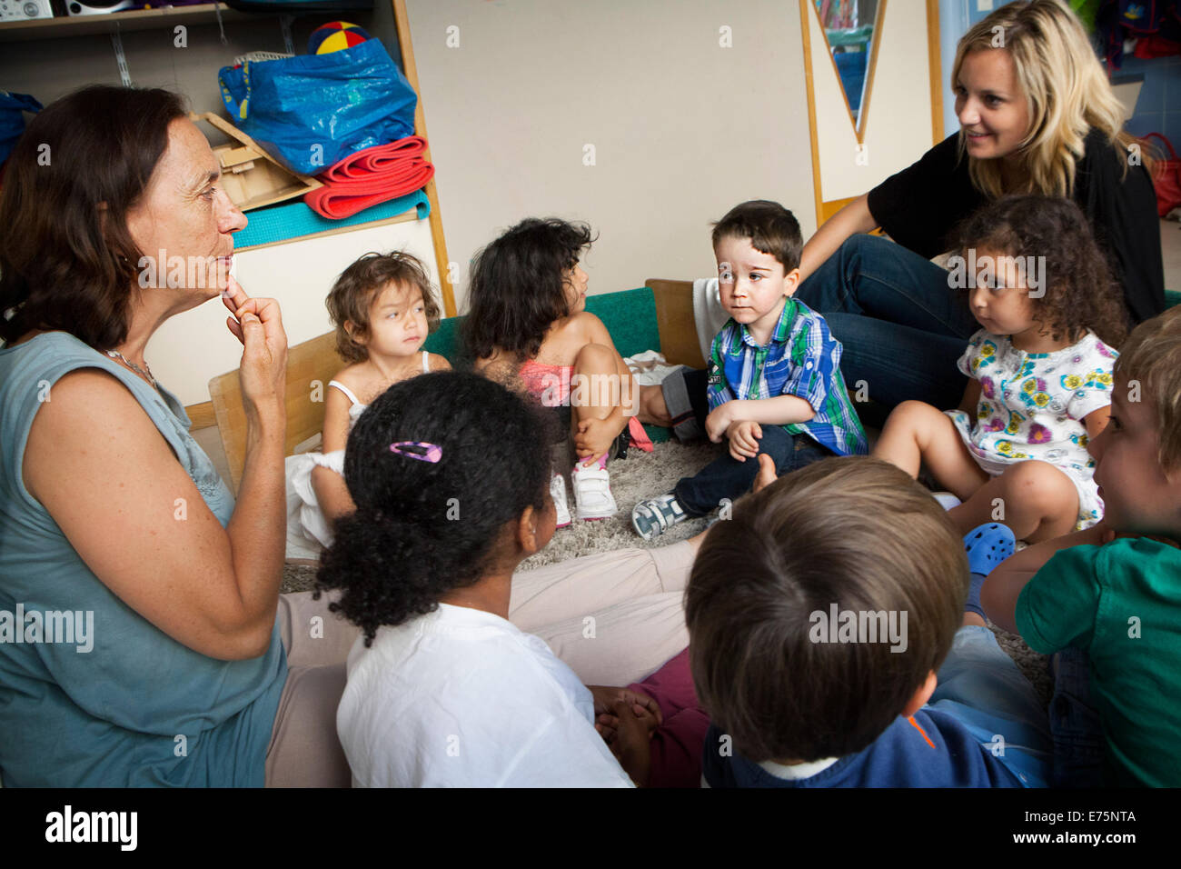 Deaf child hearing aid hi-res stock photography and images - Alamy