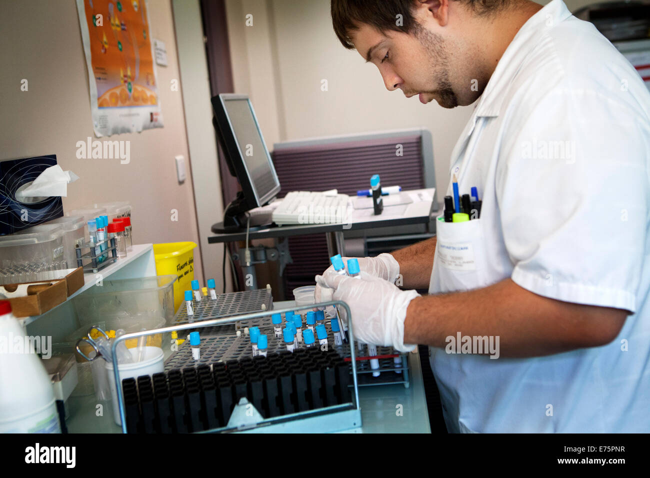 Hematology laboratory technician hi-res stock photography and images ...