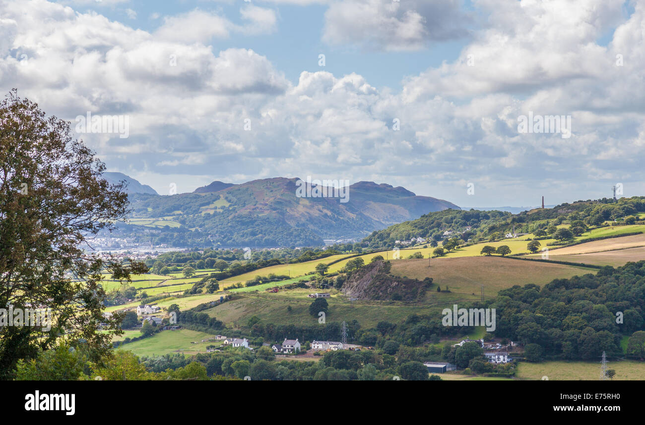 Welsh mountains and countryside view Stock Photo - Alamy