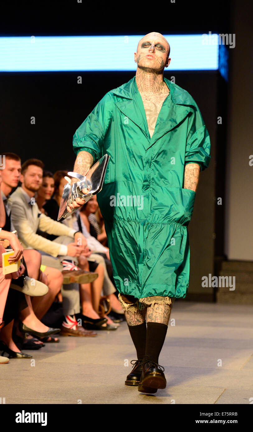 Rick Genest Runway