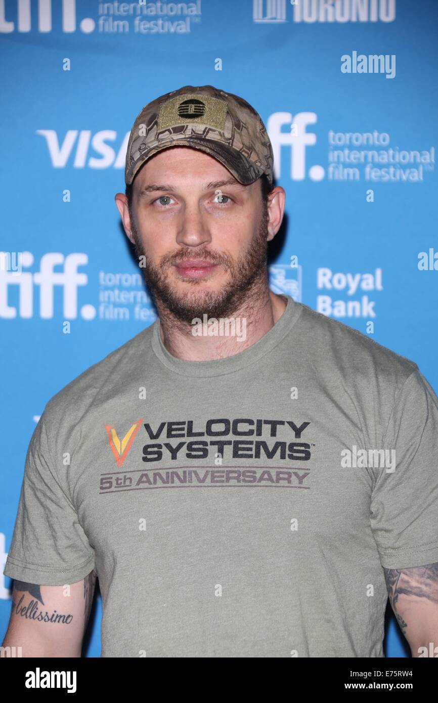 Toronto, Canada. 06th Sep, 2014. Actor Tom Hardy poses at the photocall ...