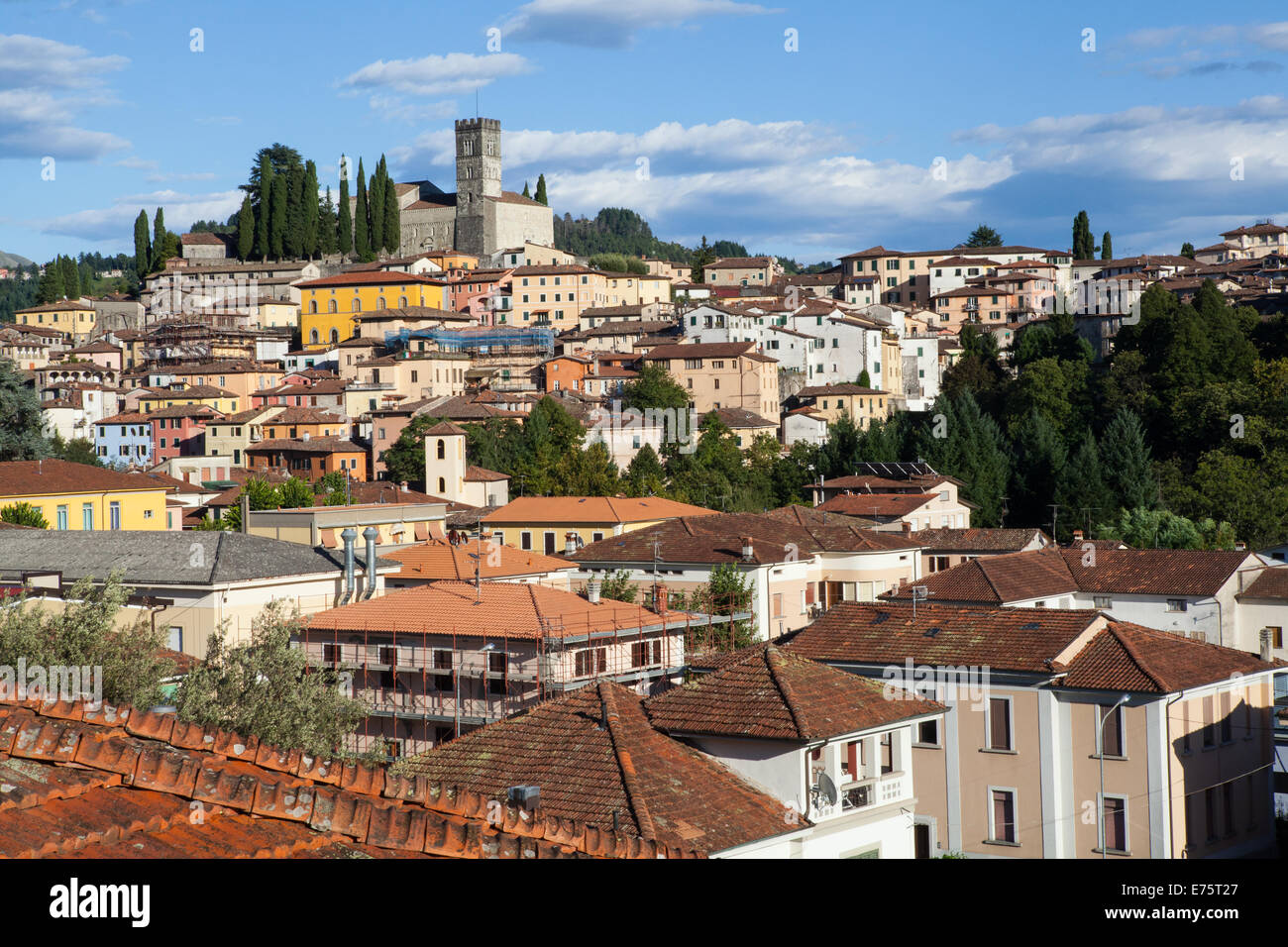 Panoramic view of Barga Stock Photo - Alamy