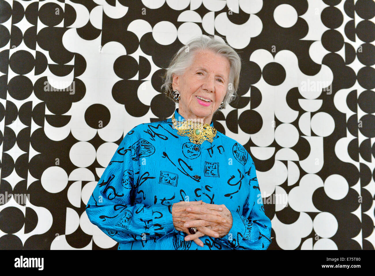 Czech collector and benefactor of art Meda Mladkova is portrayed in ...