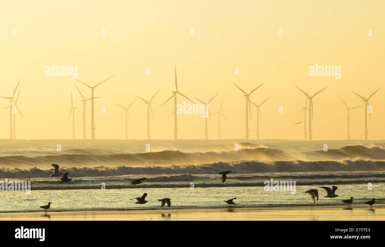 Teesside offshore wind farm uk hi-res stock photography and images - Alamy