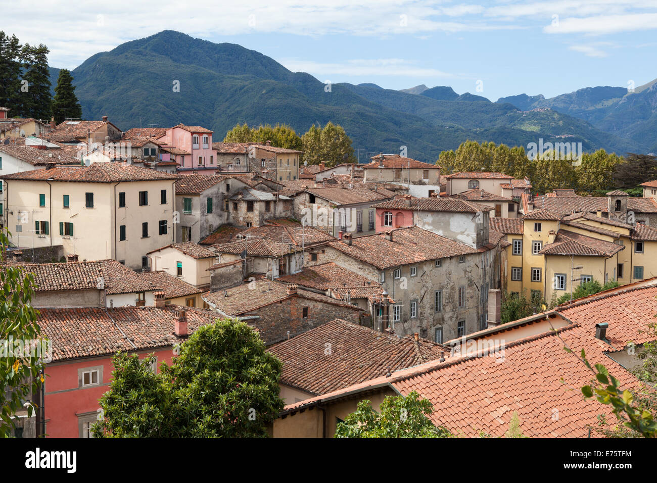 Panorama of Barga Stock Photo - Alamy