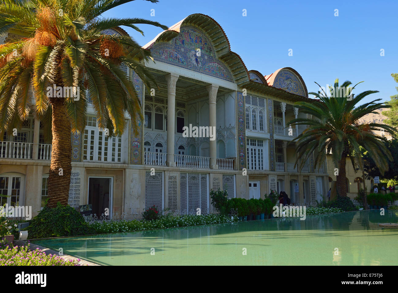Bagh-e Eram garden and palace, Shiraz, Fars, Persia, Iran Stock Photo ...