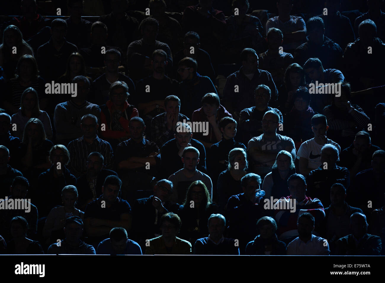 Boxing audience, Hanns-Martin-Schleyer-Halle, Stuttgart, Baden ...