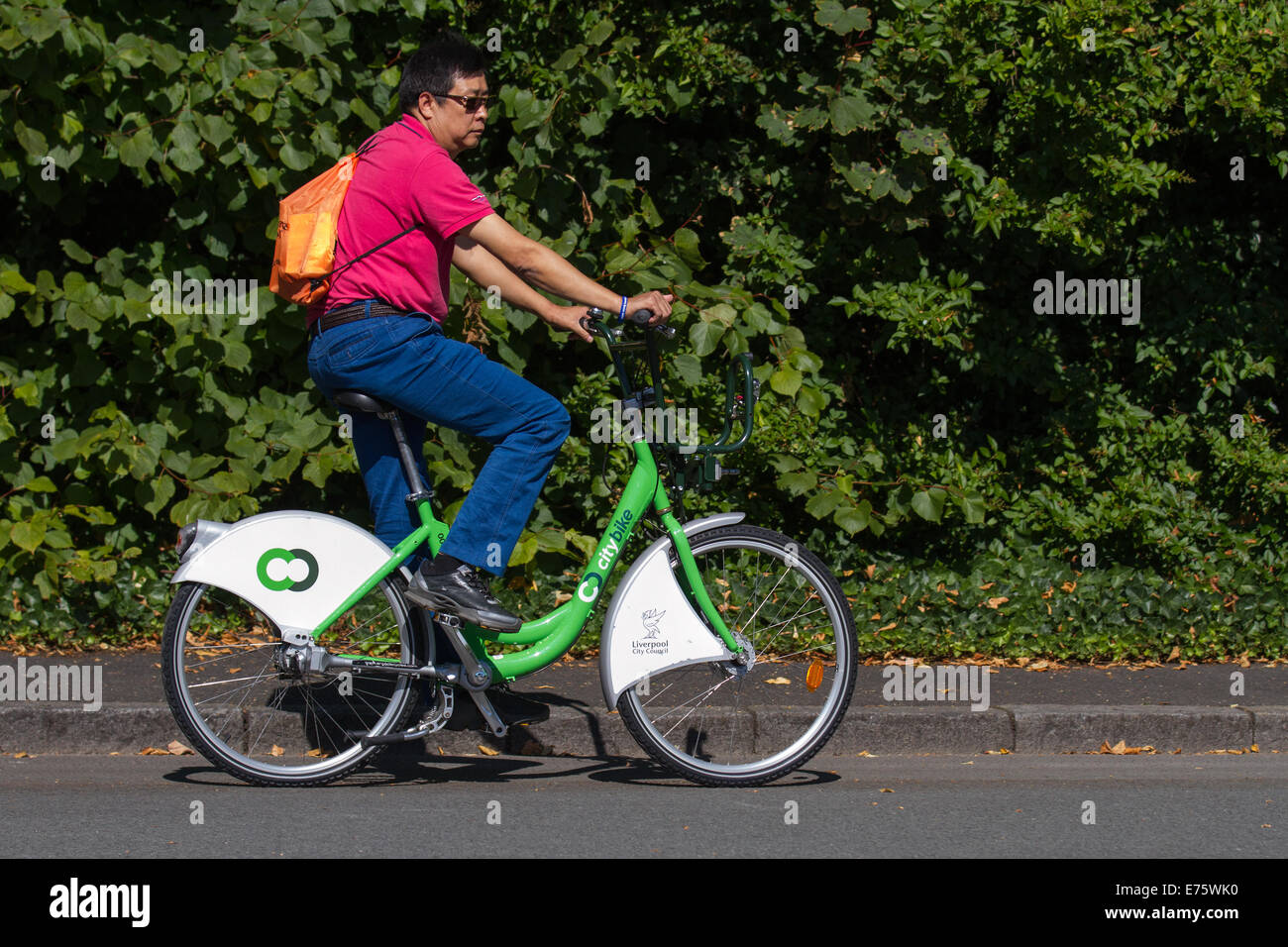 Liverpool, Merseyside, UK 7th September, 2014. The first Sky Ride ...