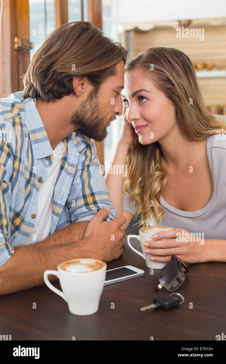 Happy couple on a date Stock Photo - Alamy