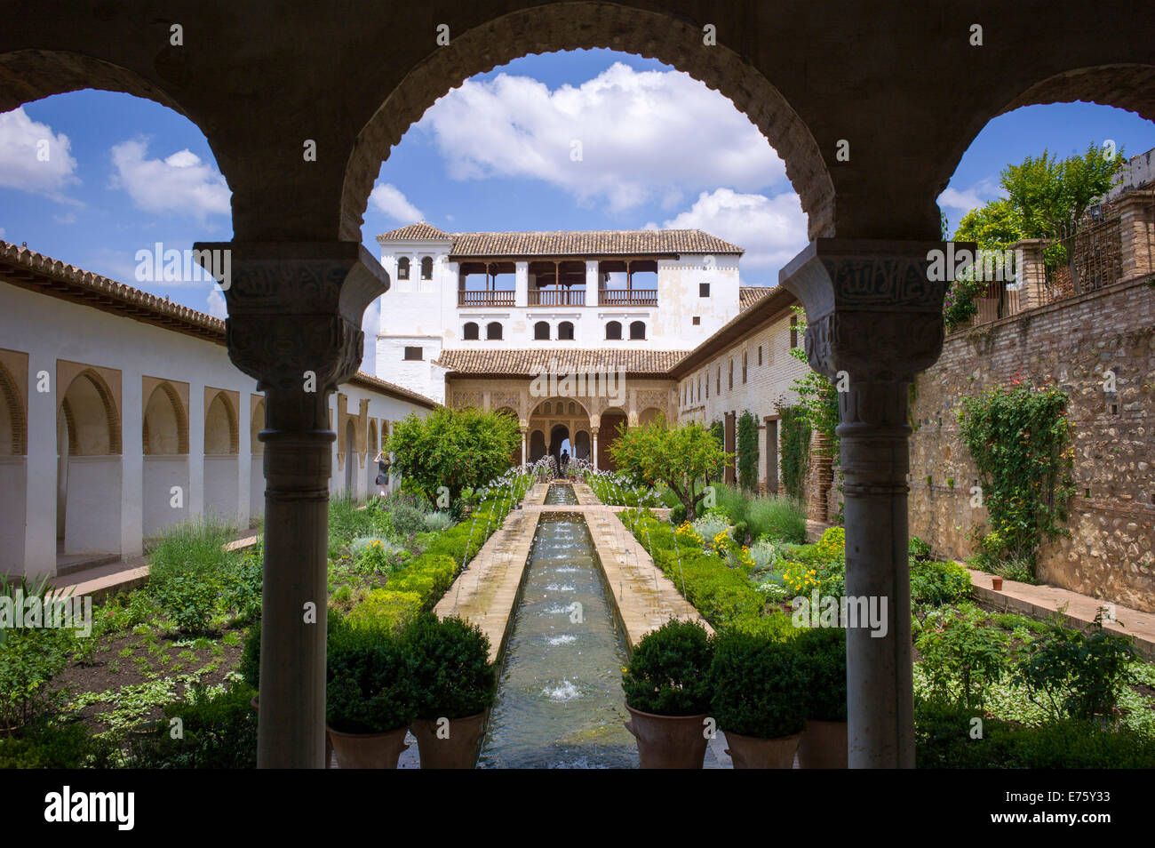 Palacio de Generalife, Alhambra, UNESCO World Heritage Site, Granada ...