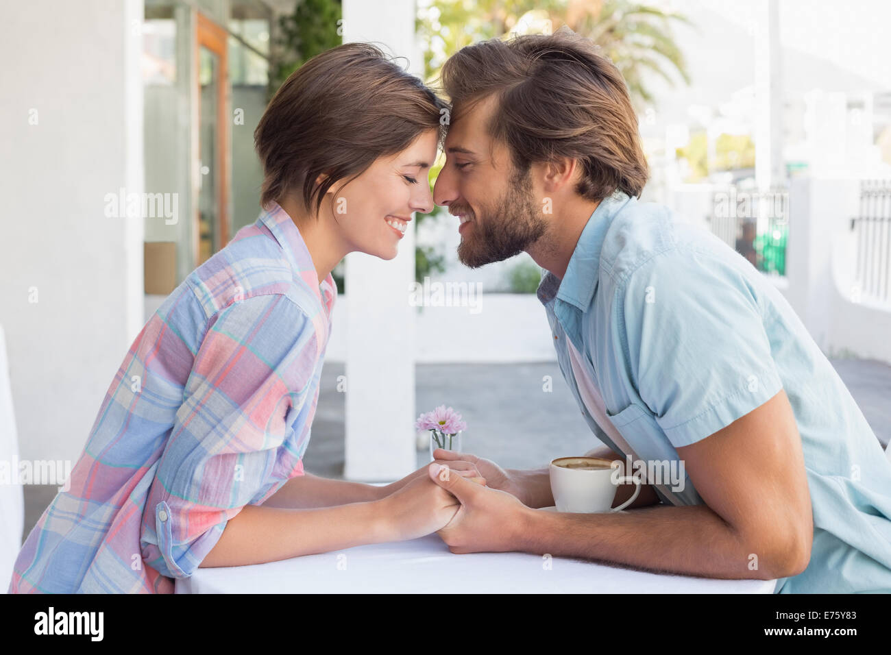 Happy couple on a date Stock Photo - Alamy