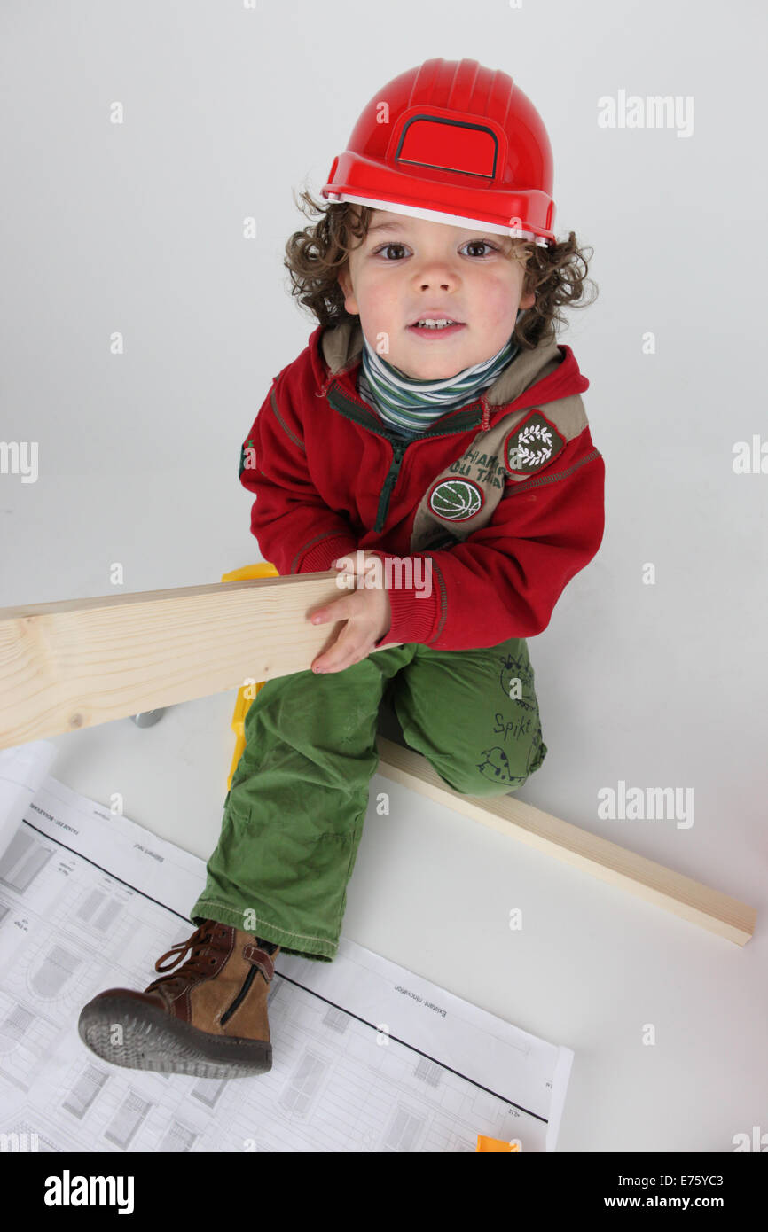 little boy architect Stock Photo - Alamy
