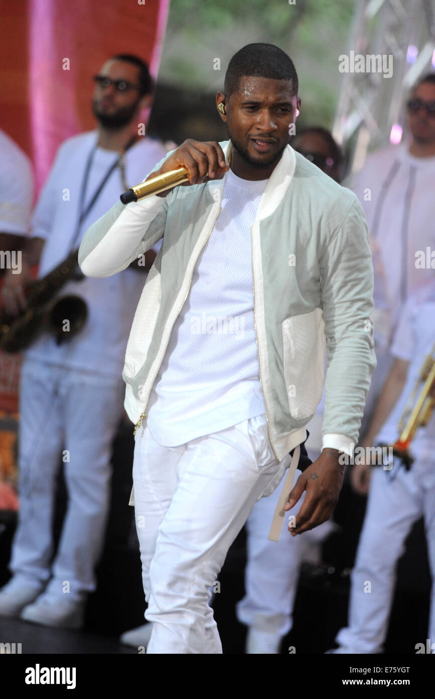 Usher performs on NBC's 'Today' show at the Rockefeller Plaza on ...