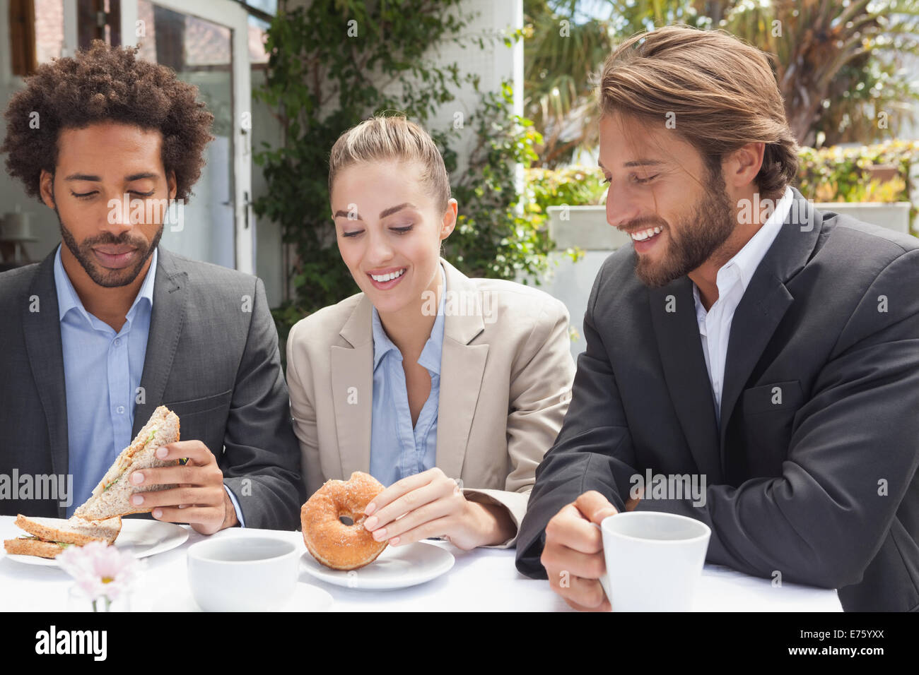 Business colleagues on their lunch Stock Photo - Alamy