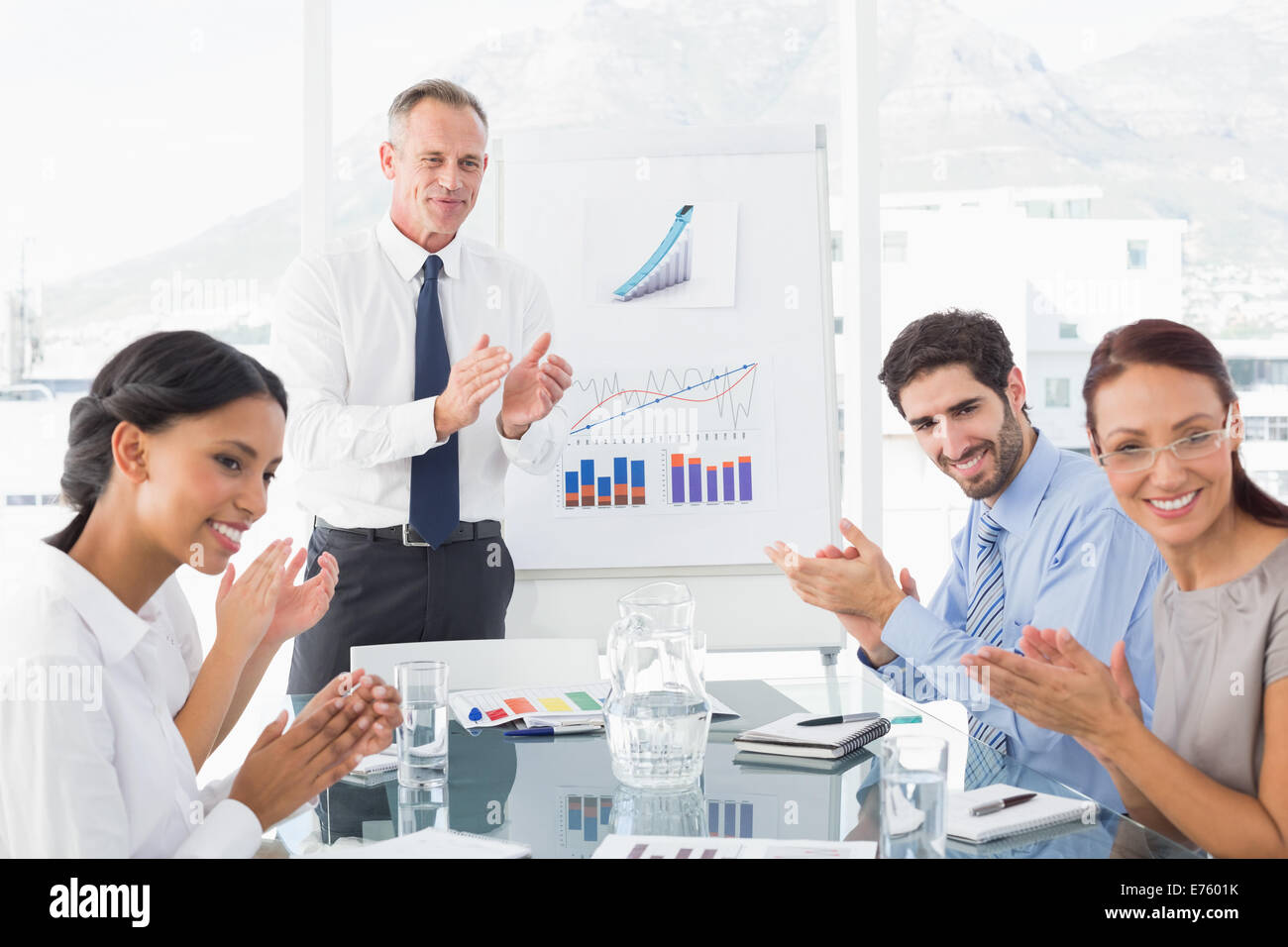 African american man applauding celebrating hi-res stock photography ...