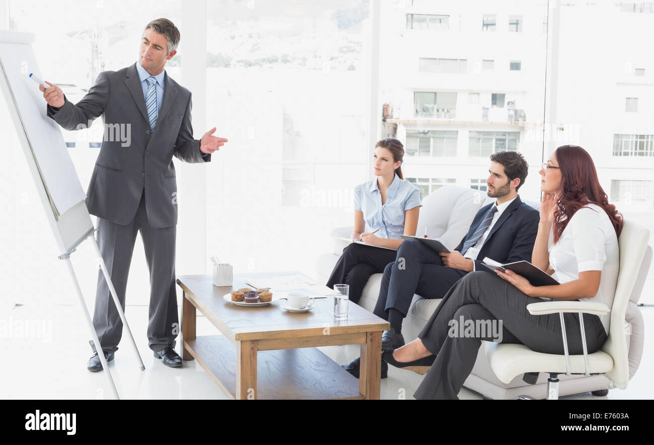 Businessman giving a presentation Stock Photo - Alamy