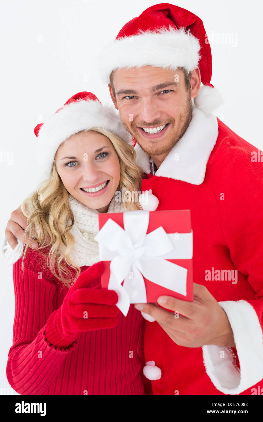 Couple wear hats santa hi-res stock photography and images - Alamy