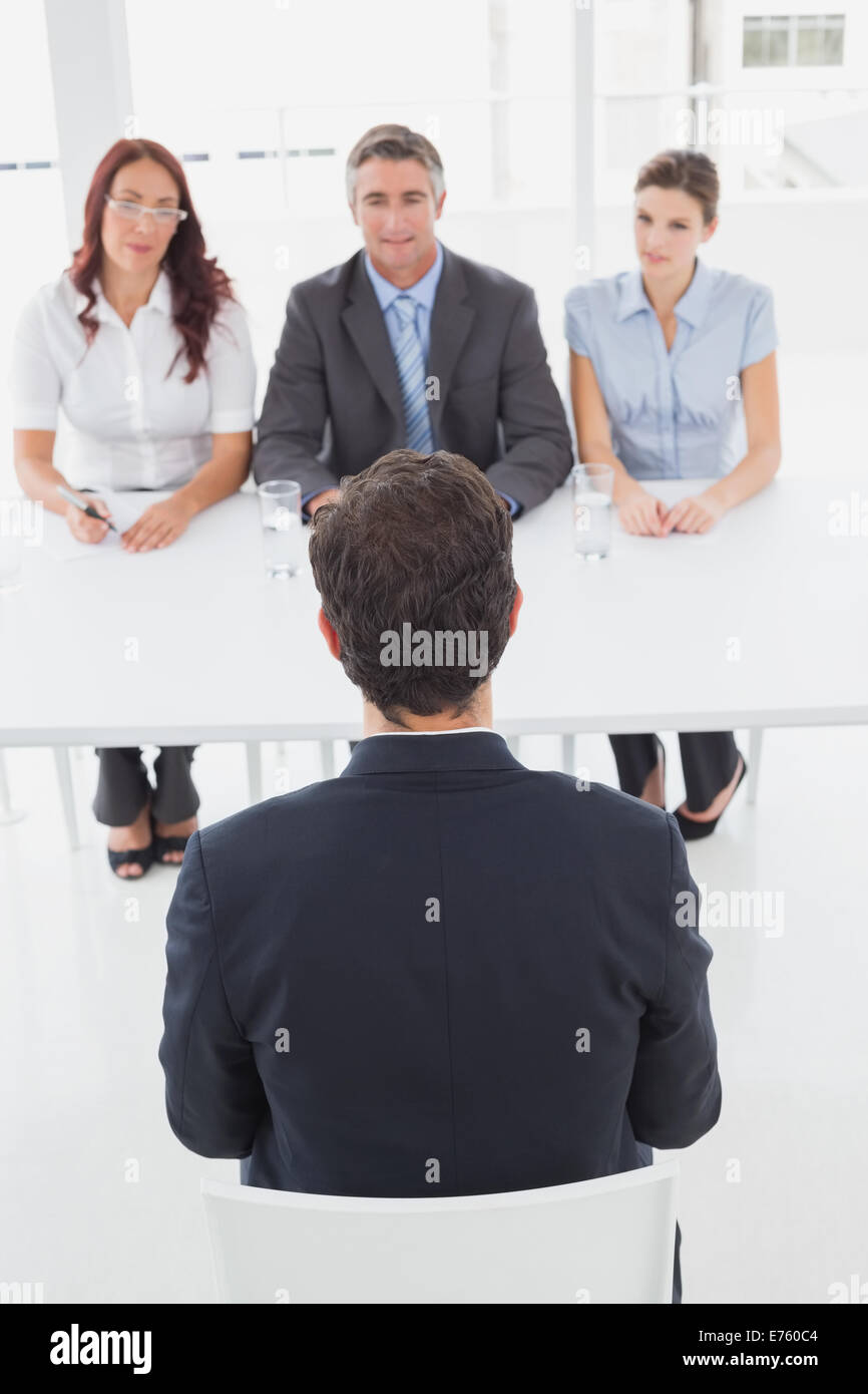 Businessman in a work interview Stock Photo - Alamy