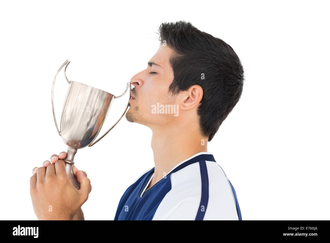 Celebrating kissing trophy hi-res stock photography and images - Alamy