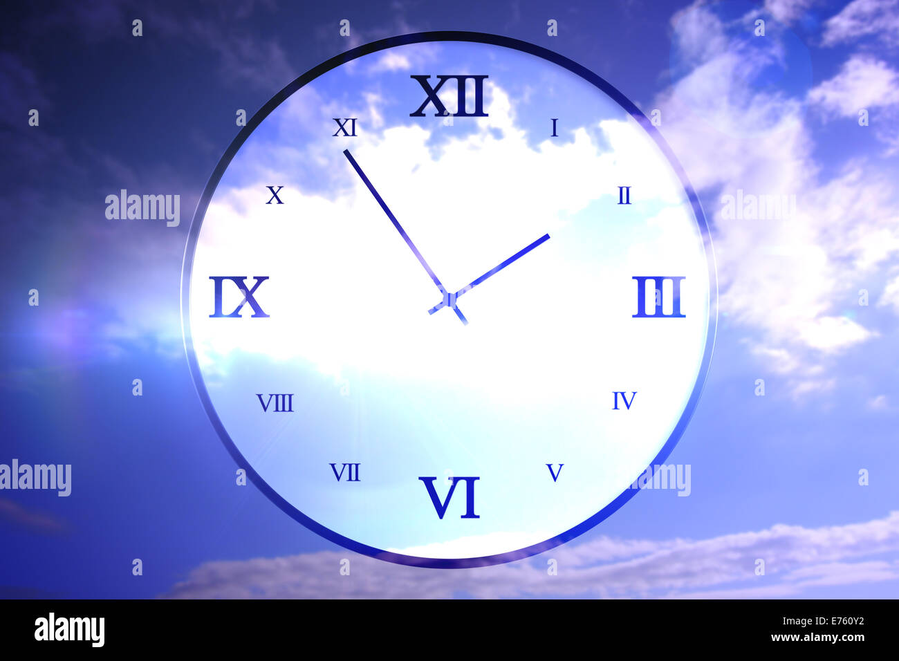Roman numeral clock hi-res stock photography and images - Alamy