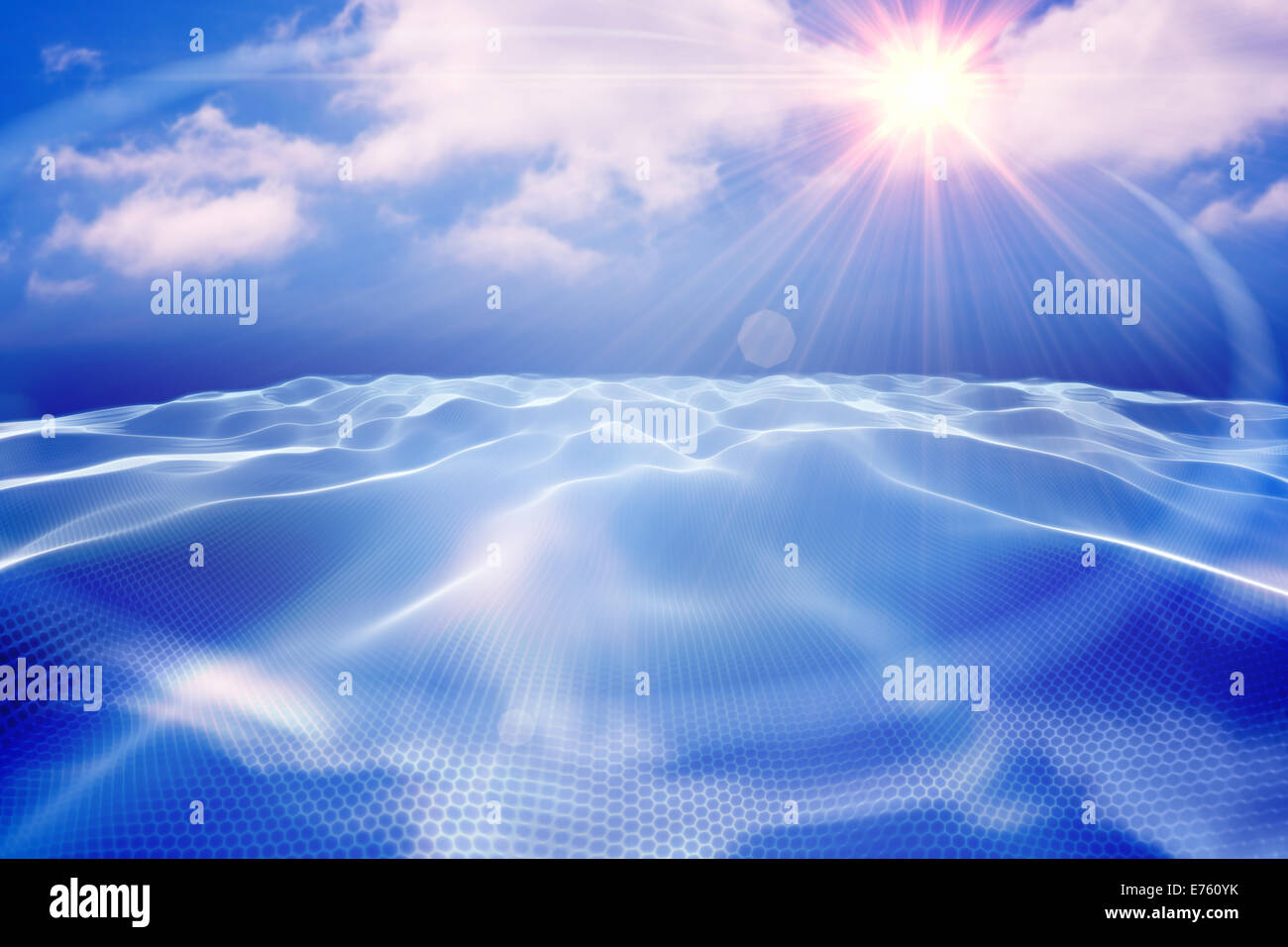 Digitally generated binary code landscape Stock Photo - Alamy