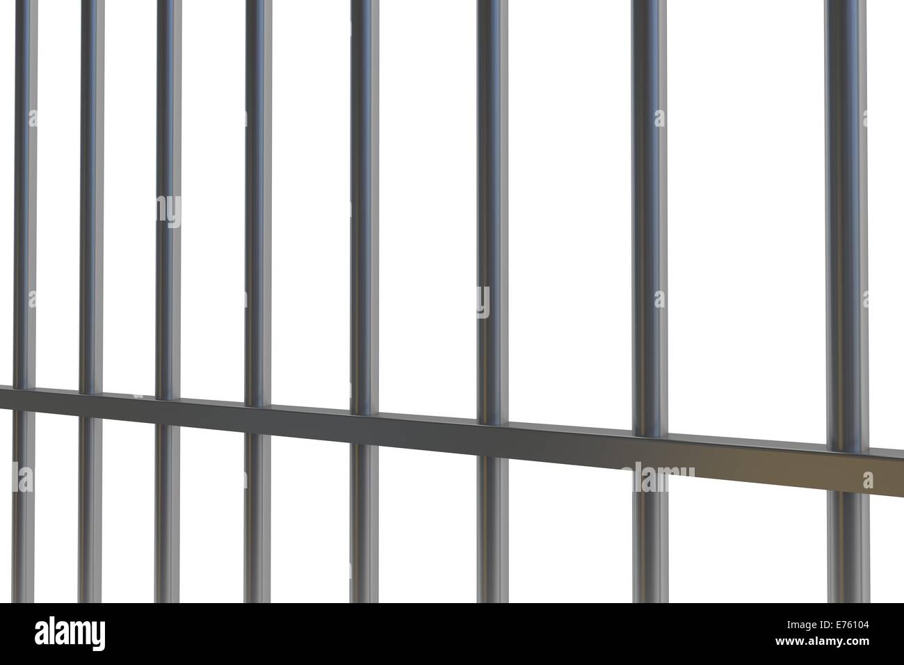 Digitally generated metal prison bars Stock Photo - Alamy