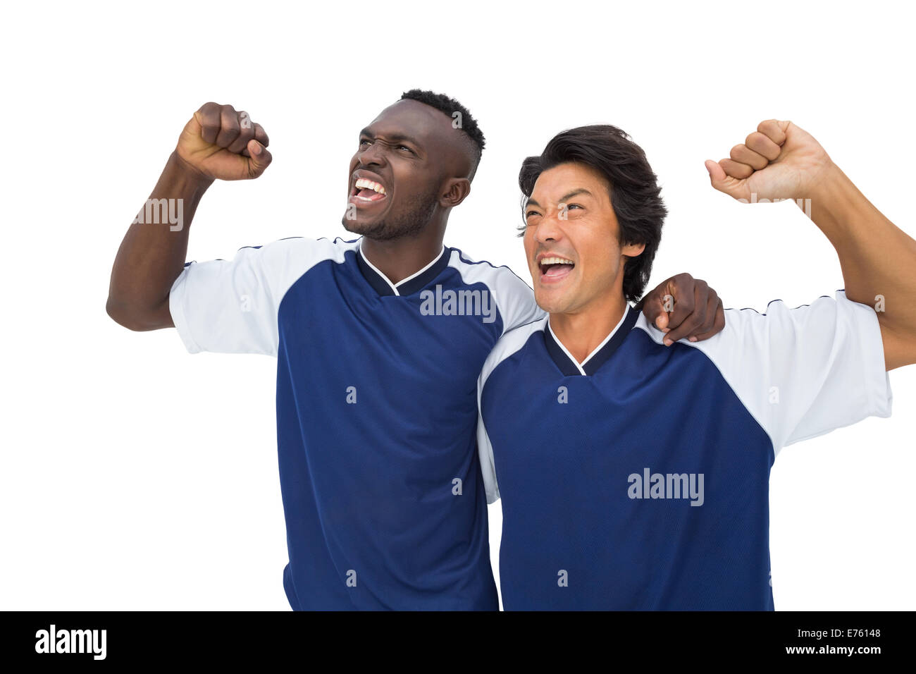 Football players celebrating a win Stock Photo - Alamy