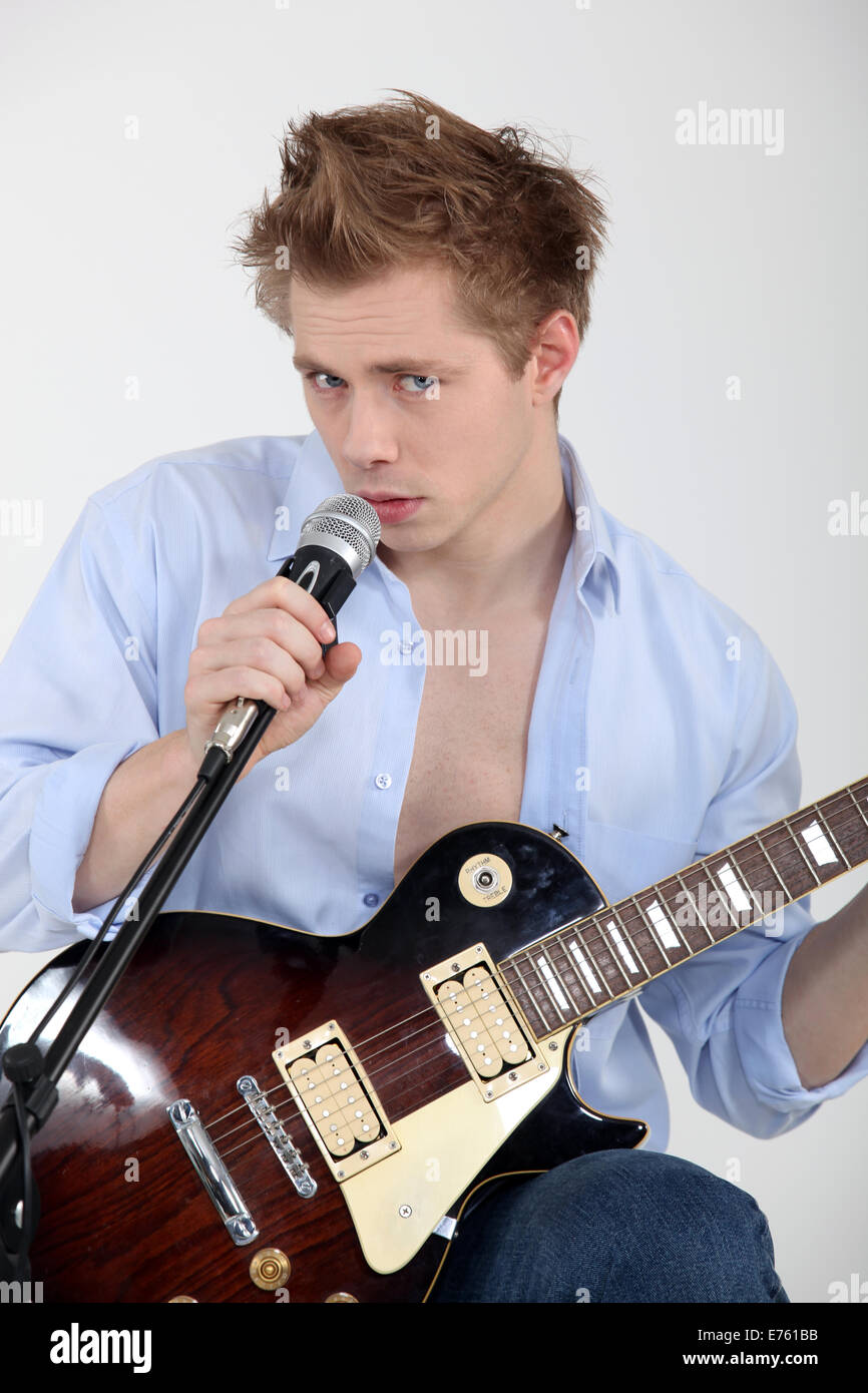 Pop art music boy band hi-res stock photography and images - Alamy