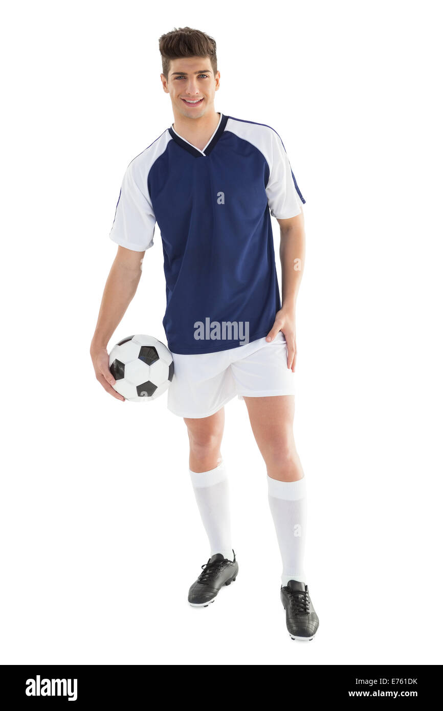 Portrait of a football player standing Stock Photo - Alamy
