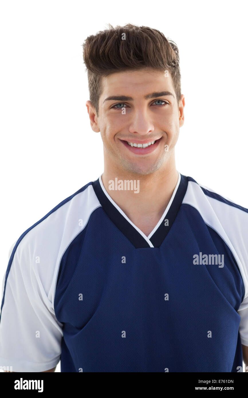 Smiling football player hi-res stock photography and images - Alamy