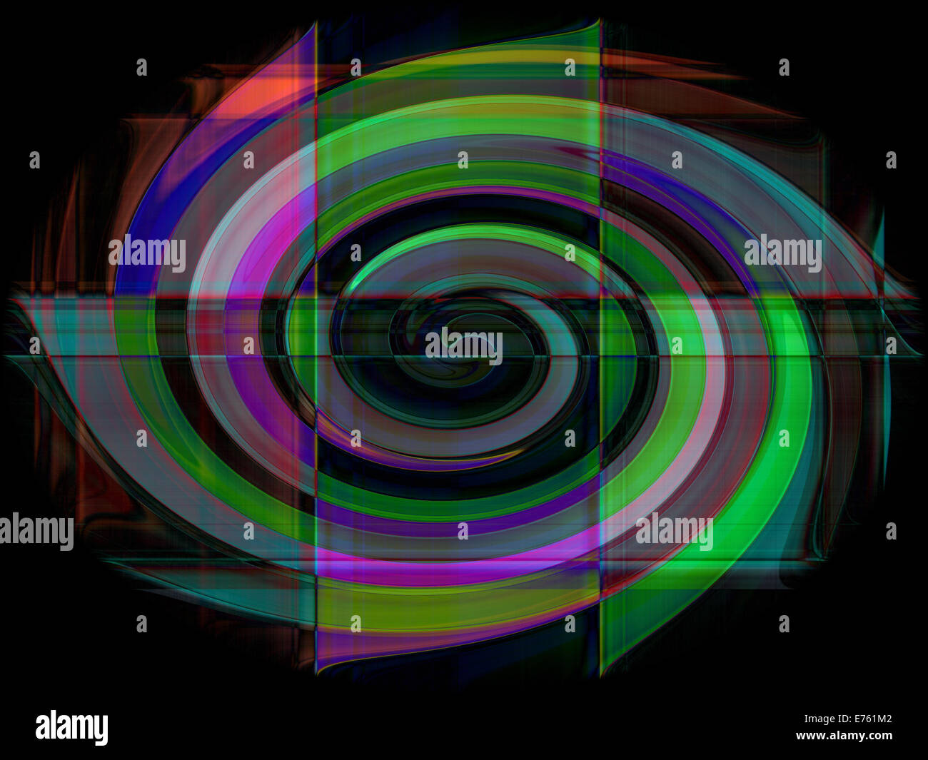 Colorful gradient twirling strips abstract background Stock Photo - Alamy