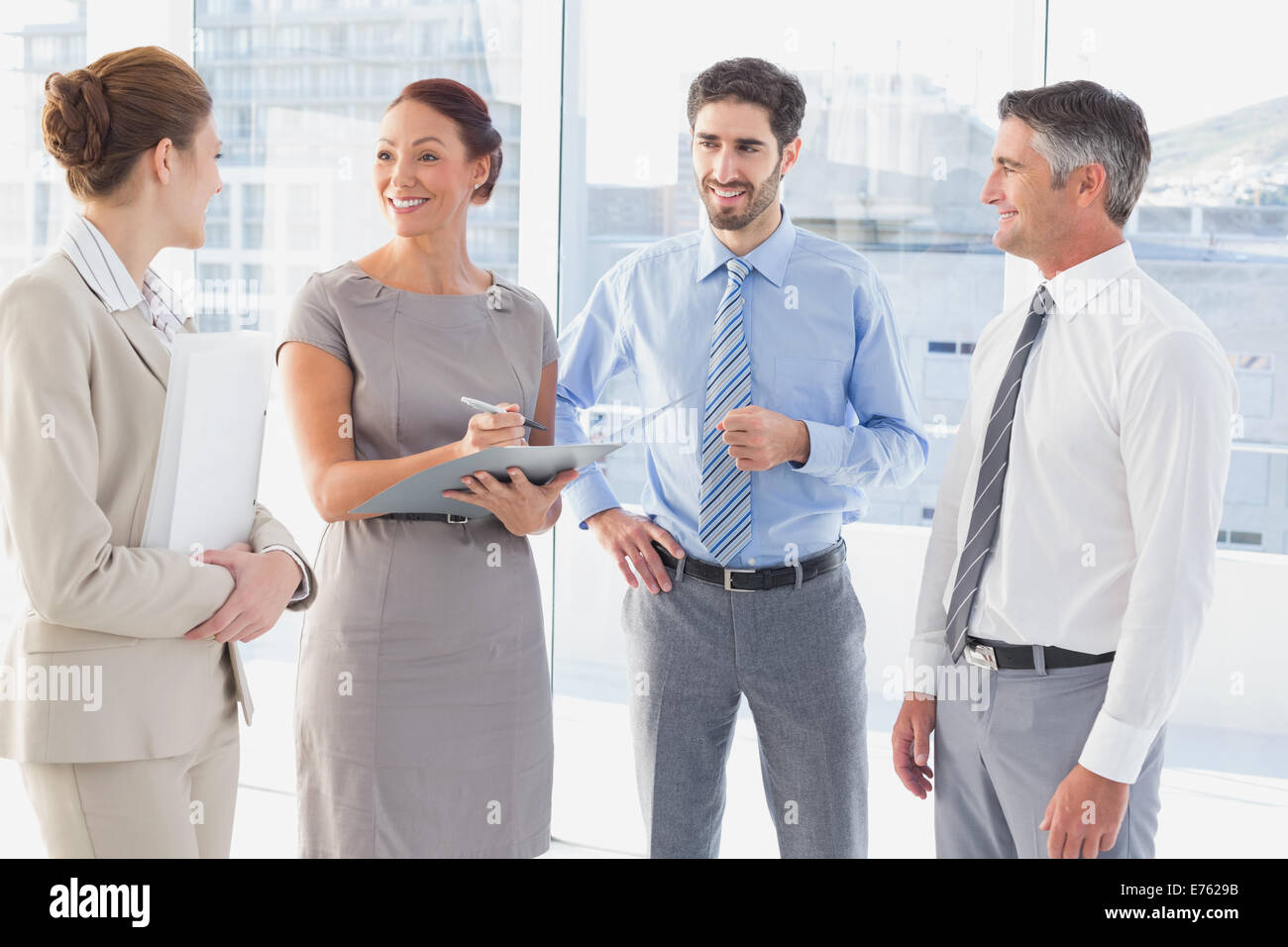 Employee's having a business meeting Stock Photo - Alamy