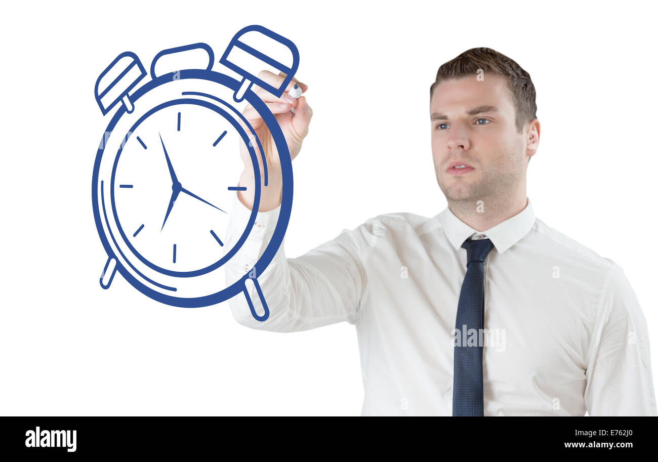 Composite image of business person drawing Stock Photo - Alamy