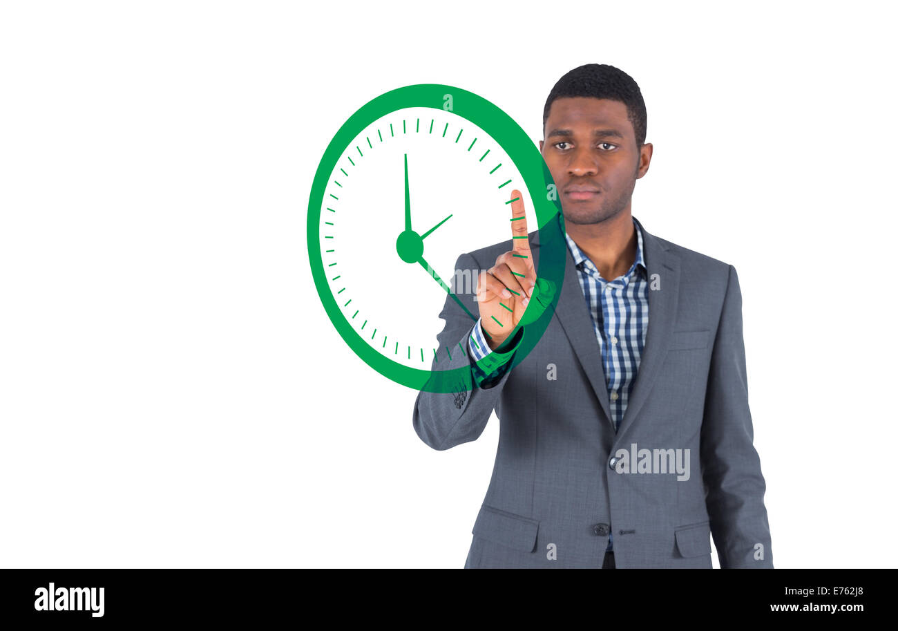 Image pointing male hand Cut Out Stock Images & Pictures - Alamy