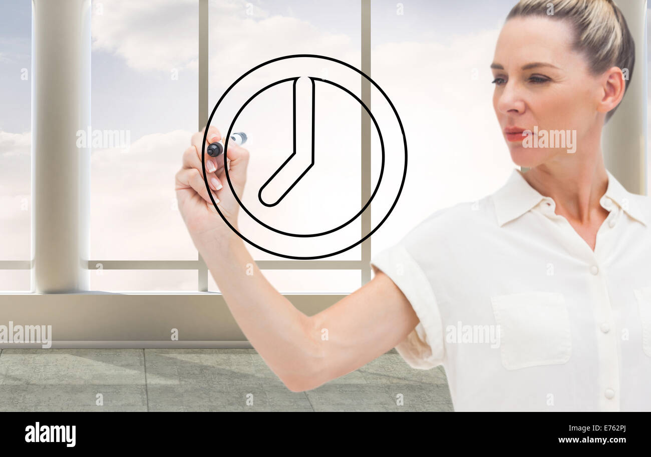 Composite image of business person drawing Stock Photo - Alamy