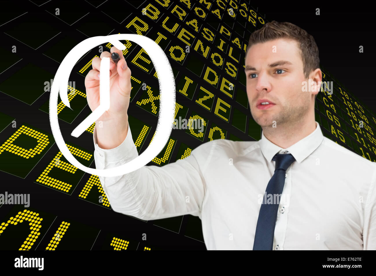 Business man green mechanical hi-res stock photography and images - Alamy