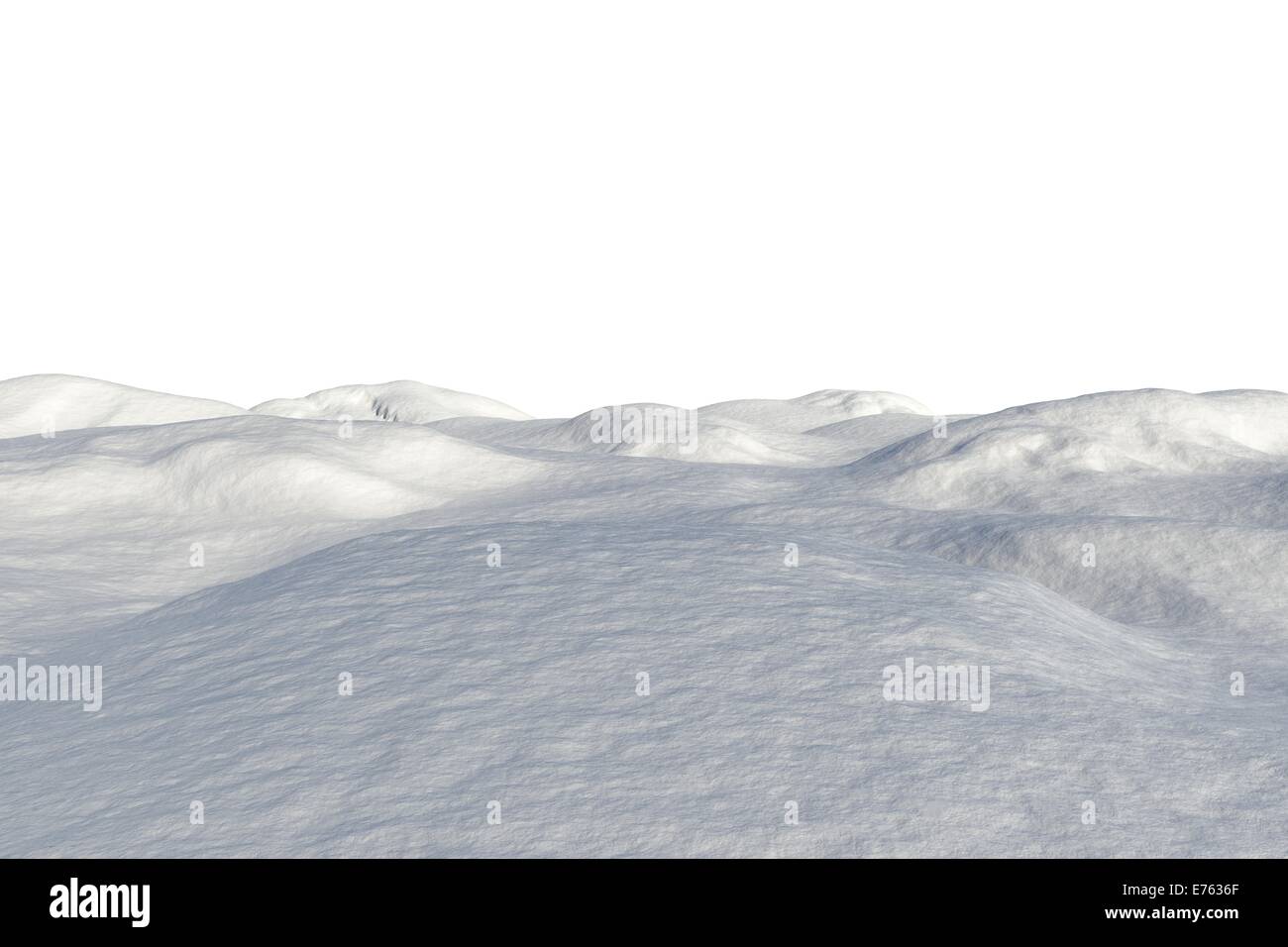 Digitally generated white snowy landscape Stock Photo - Alamy
